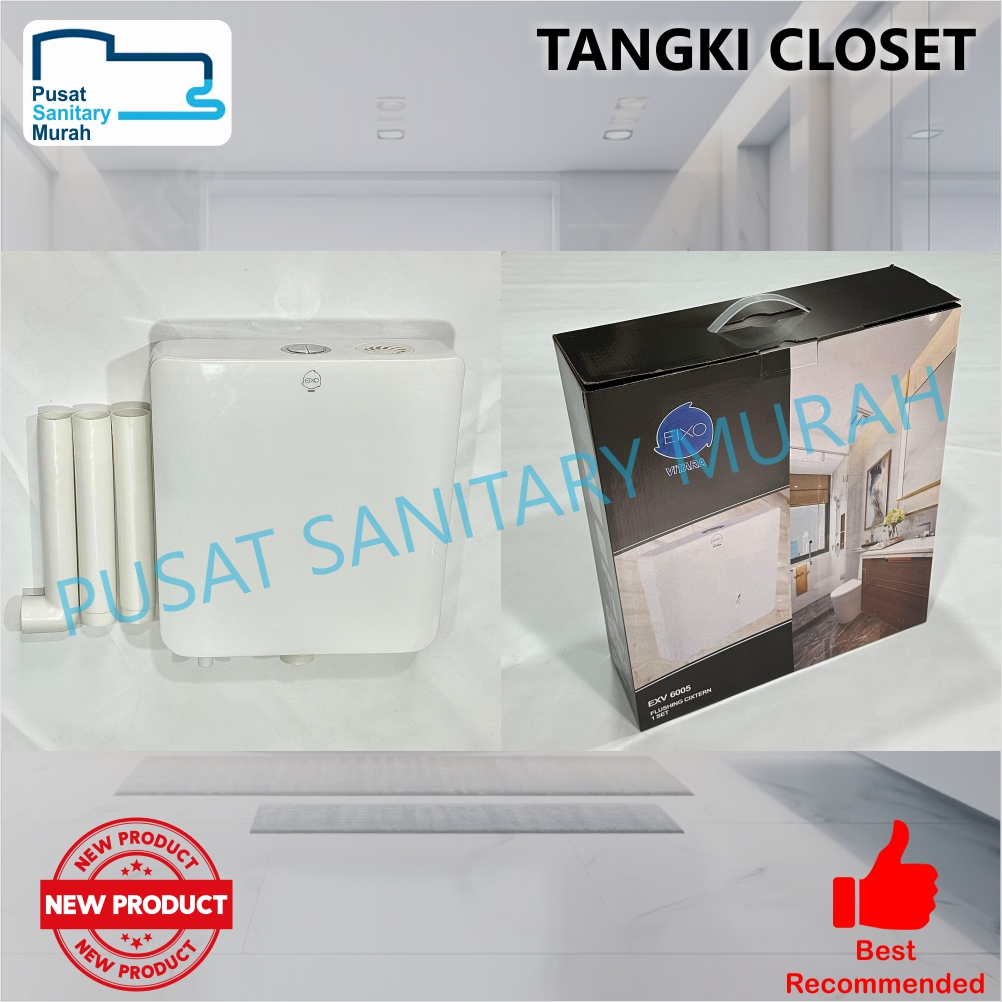 Jual Tangki Closet Gantung EIXO 6005 Closet Jongkok Pasang Dinding Full ...
