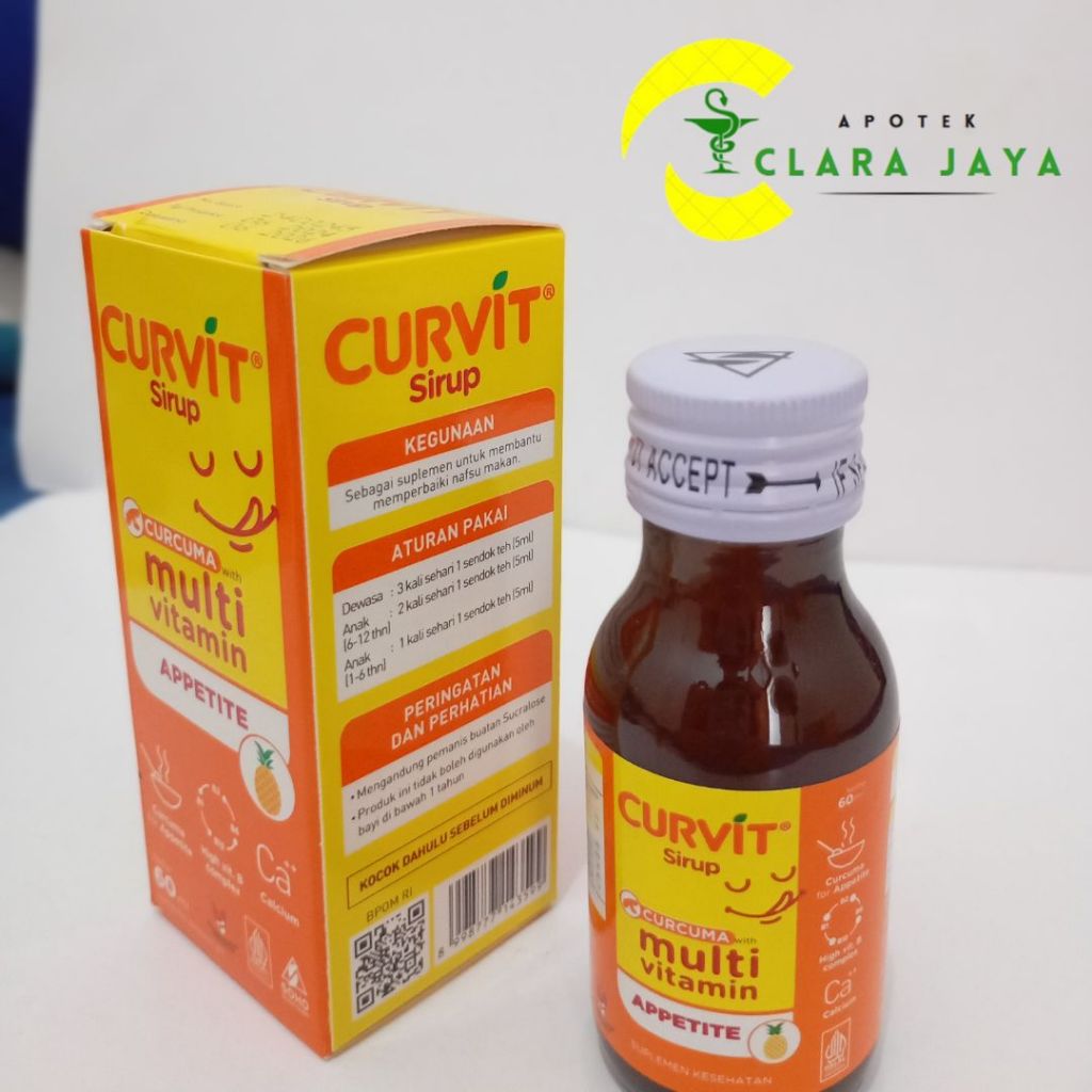 Jual CURVIT SYRUP ISI 60 ML BOTOL | Shopee Indonesia