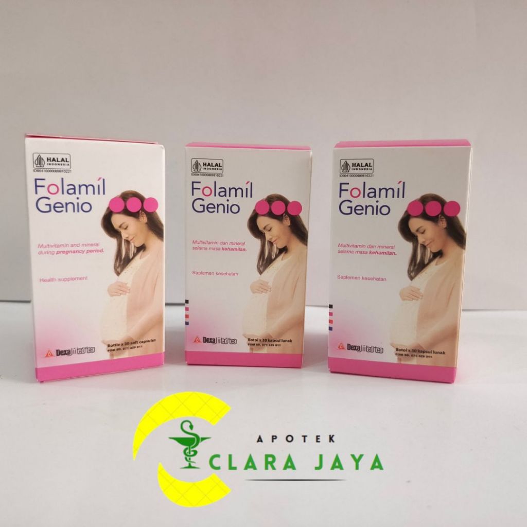 Jual FOLAMIL GENIO BOTOL 30 KAPSUL | Shopee Indonesia