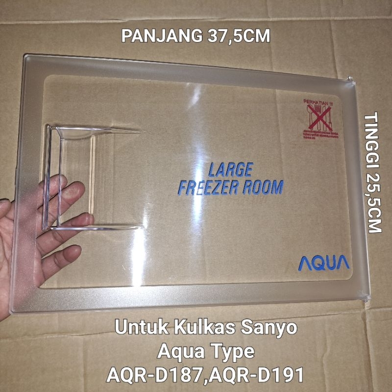 Jual TUTUP FREEZER KULKAS AQUA 1 PINTU AQR-D187 AQR-D191 100% ORIGINAL | Shopee Indonesia