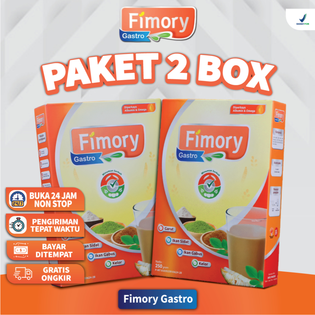 Jual Paket 2 Box Fimory Gastro Sereal Umbi Garut Solusi Atasi Asam ...