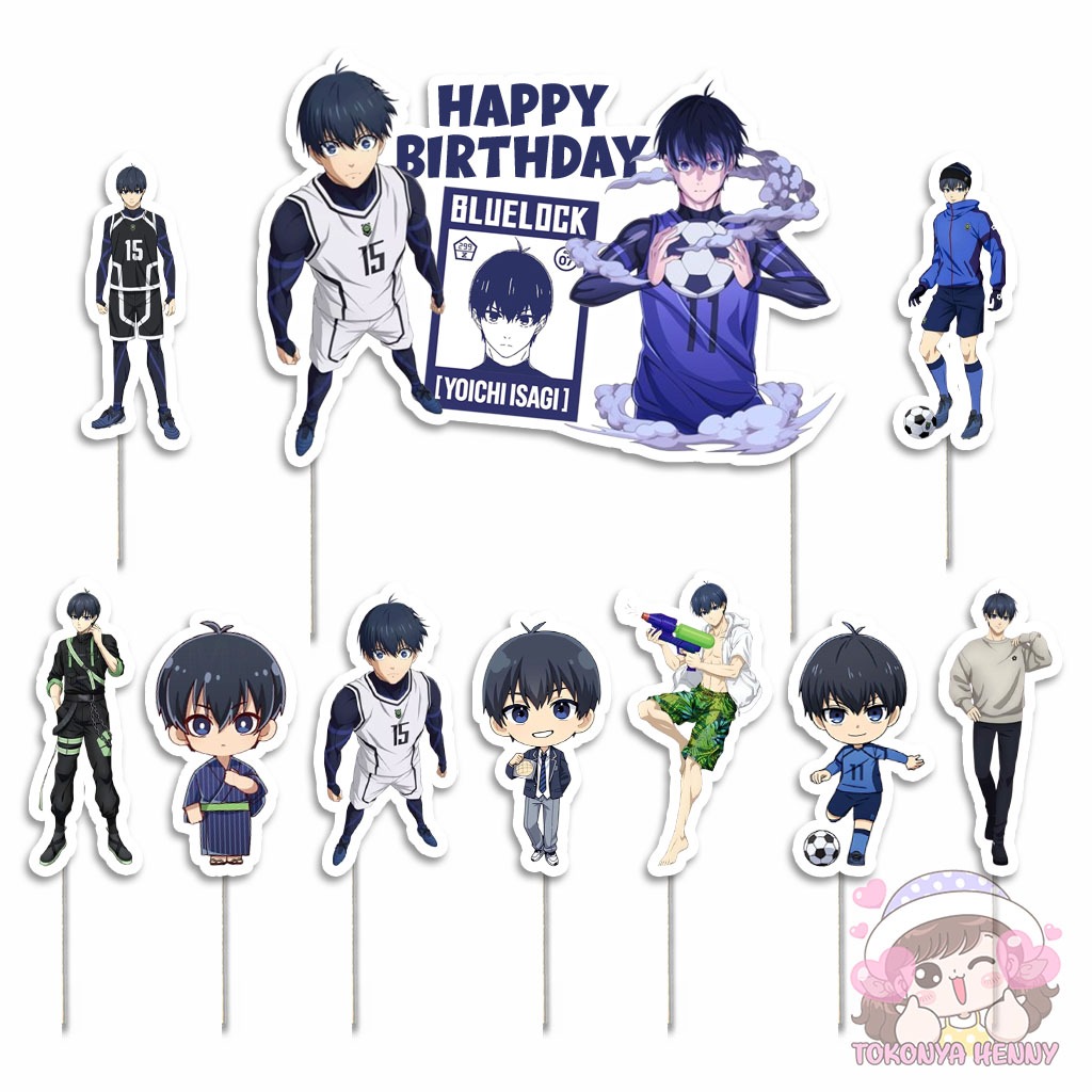 Jual Topper Cake Hiasan Kue Ulang Tahun motif karakter YOICHI ISAGI ...