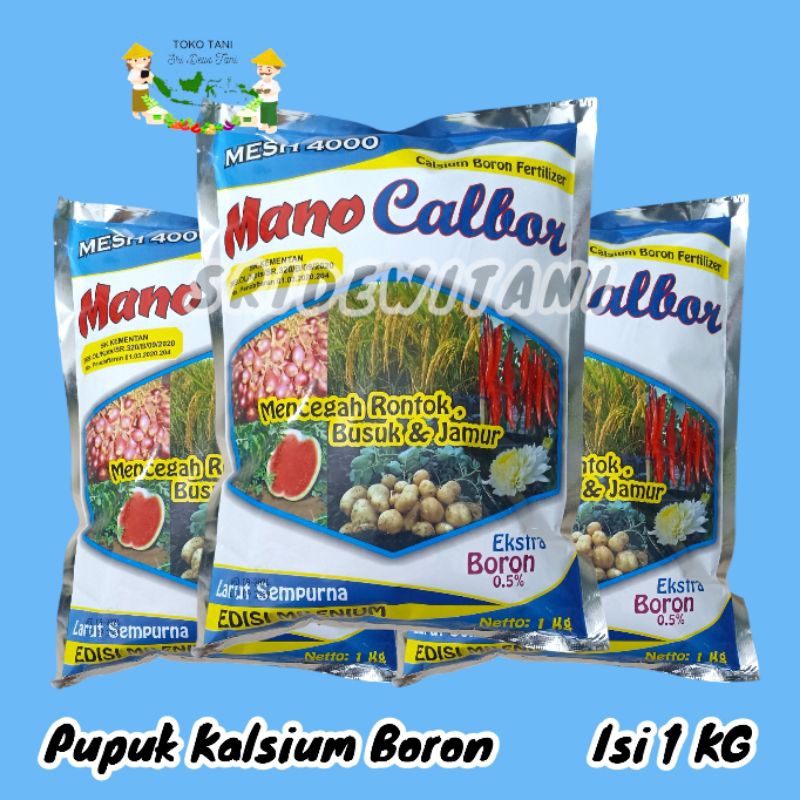Jual Pupuk Kasium Boron 1 KG Pupuk Kalsium Mano Agri Nusantara | Shopee ...