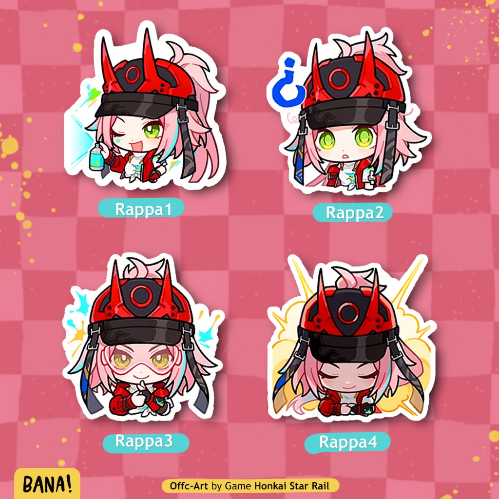 Jual Stiker RAPPA Honkai Star Rail Bijian Anime Waterproof | BANA ...