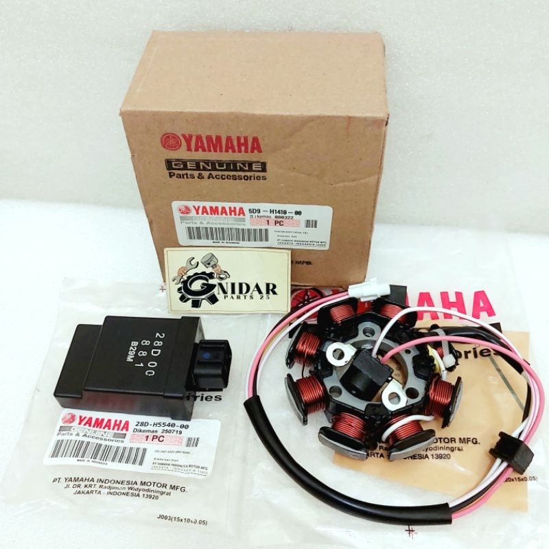 Jual Spull Spul Assy Set Stator + CDi Unit Assy Vega Zr Jupiter Z Robot Vega RR 5D9 | Shopee ...