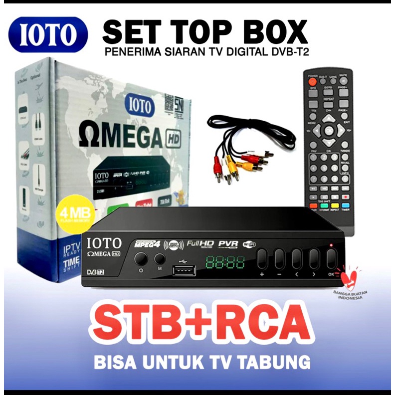 Jual SET TOP BOX STB TV DIGITAL iOTO OMEGA SNI KOMINFO RECEIVER G1 ...