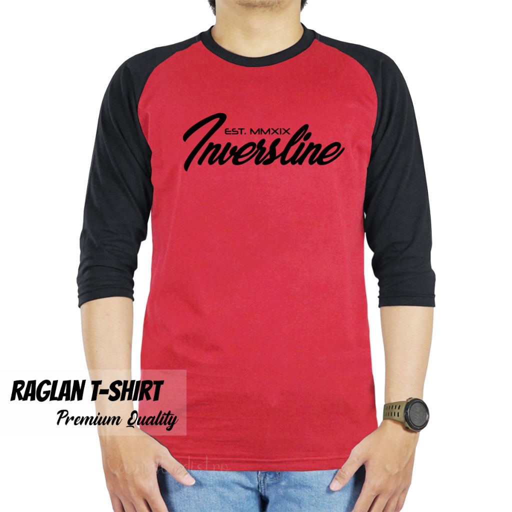 Jual Baju Kaos Distro Raglan 3/4 Cotton Combed 24s Tebal | Shopee Indonesia