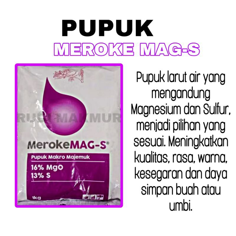 Jual PUPUK MEROKE MAG-S 1KG KEMASAN PABRIK | Shopee Indonesia