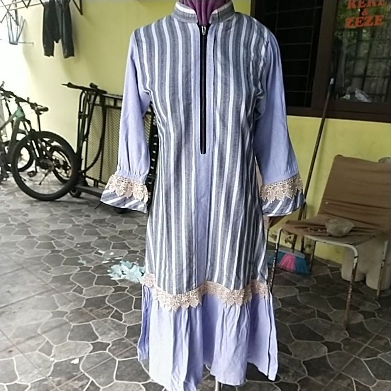 Jual gamis setelan anak baju gamis bekas pakai bahan baju tebal Anak 12 ...