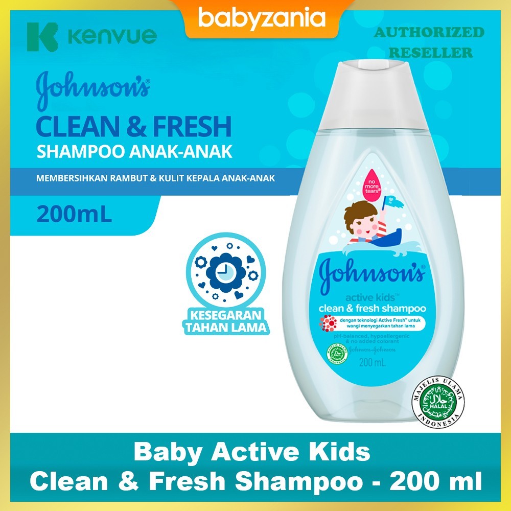 Jual Johnsons Shampoo Active Kids Clean and Fresh - 200ml | Shopee Indonesia
