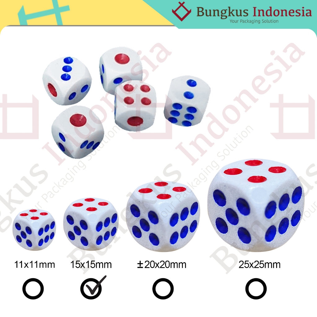 Jual Dadu / Dice Ukuran 15x15mm Board Game | Shopee Indonesia