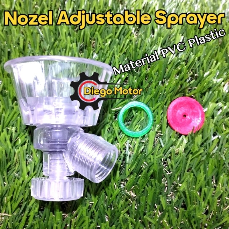 Jual Nozel Adjustable Nosel Sprayer Hama PVC Plastik Transparan Mesin ...