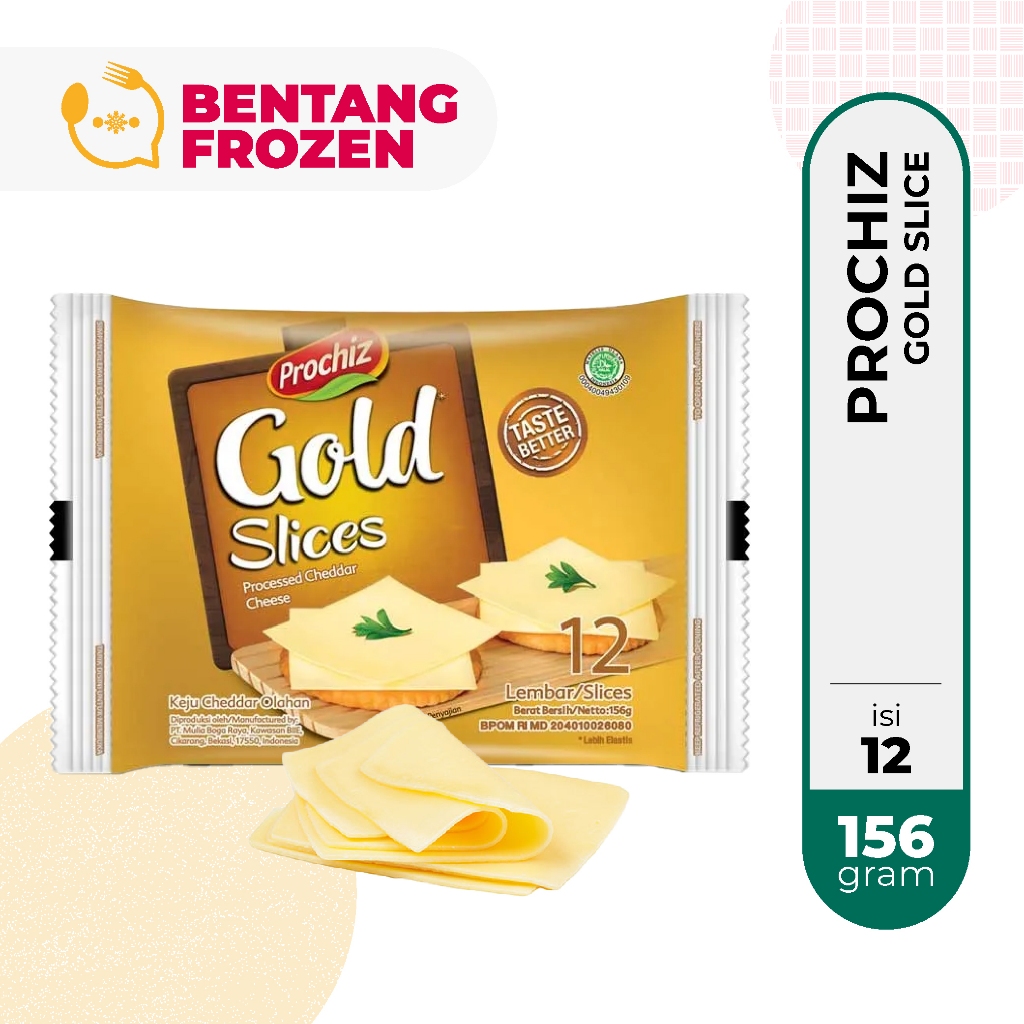 Jual Prochiz Gold Slice 156gr Isi 12 Lembar/Slices | Shopee Indonesia