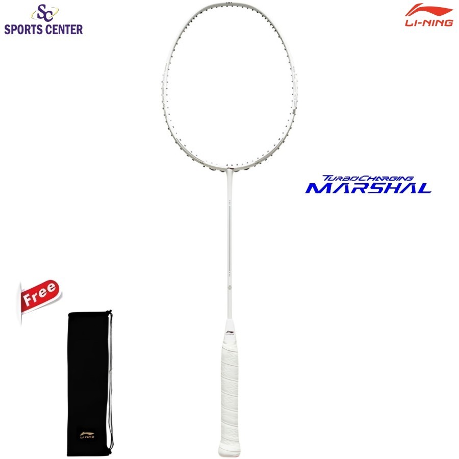 Jual New Raket Badminton Lining Turbo Charging Marshal Pearl White ...
