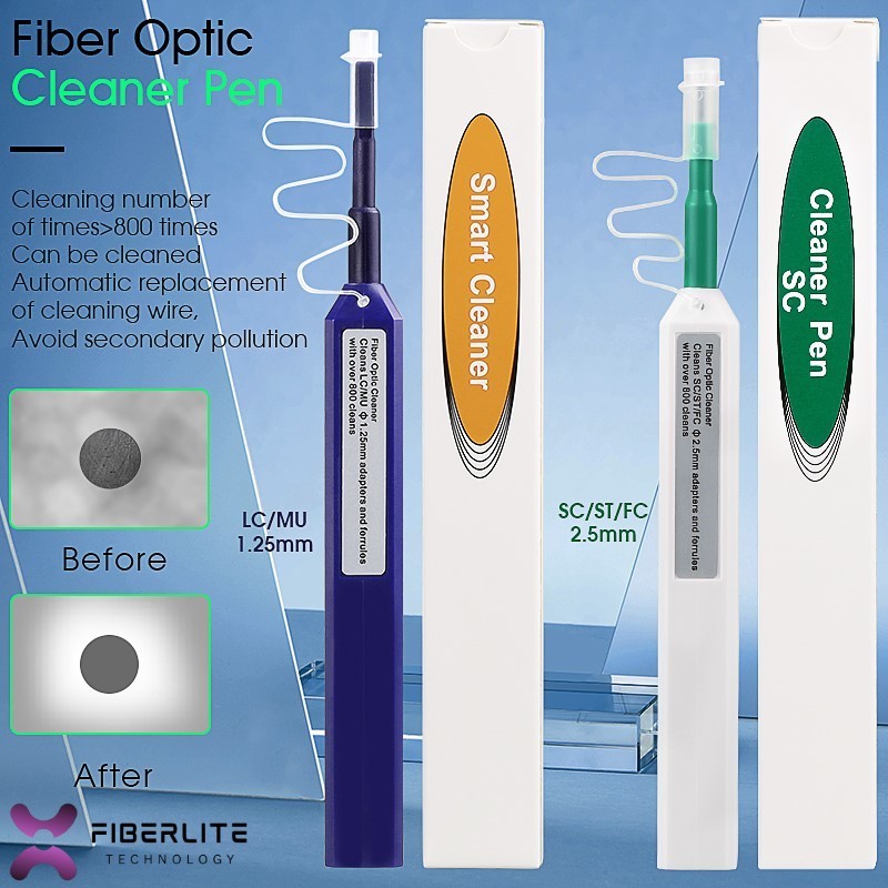 Jual ONE CLICK CLEANER SC/LC Pen Connector Fiber Optic For 1.25mm LC MU ...