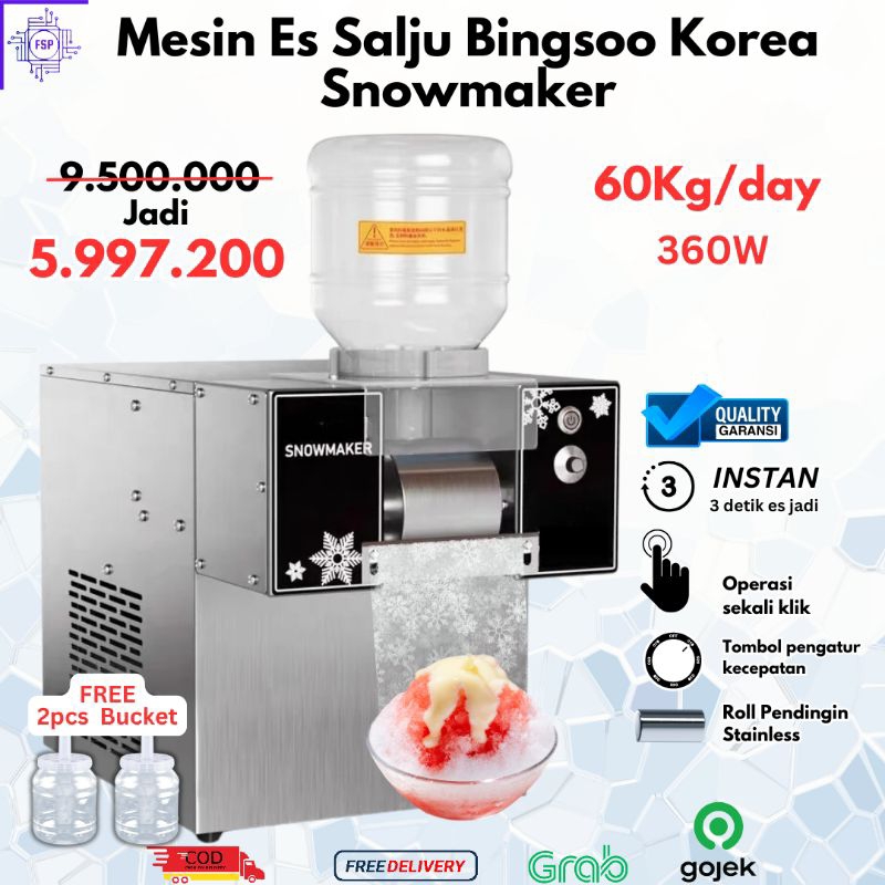 Jual Mesin Es Bingsoo 360 Watt Mesin Bingso Machine Snow Ice maker ...