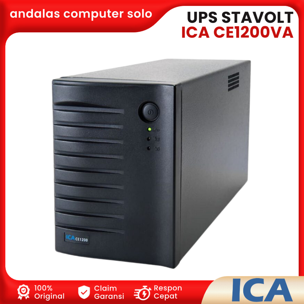 Jual UPS STAVOLT ICA CE1200 PENYIMPANAN DAYA LISTRIK 1200VA 600Watt ...