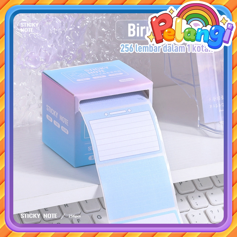 Jual 256 Lembar Label Corak Gradasi Unik Cocok Pull-out Memo Sticky ...