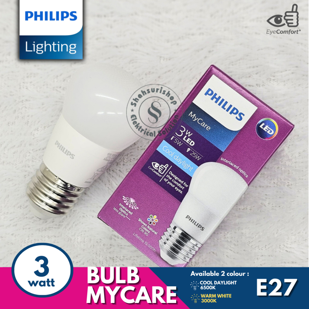 Jual PHILIPS LED BULB 3W 3 W WATT KECIL PUTIH KUNING | Shopee Indonesia