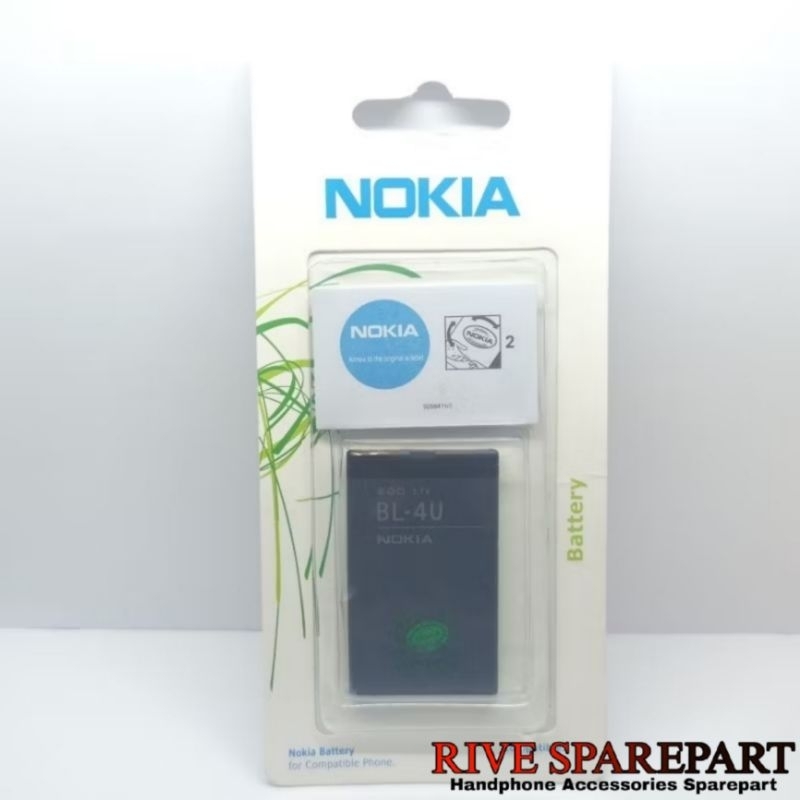 Jual Baterai Batre Batrai Battery Nokia 206 / 310 / 500 / 3120 / BL-4U ...