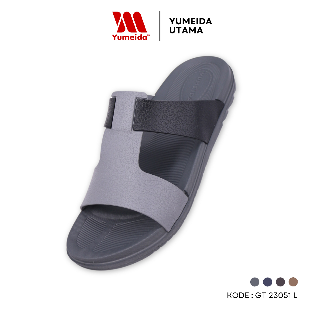 Jual Yumeida Sandal Pria - Slop Laki-Laki Karet - GT-23051 L | Shopee ...