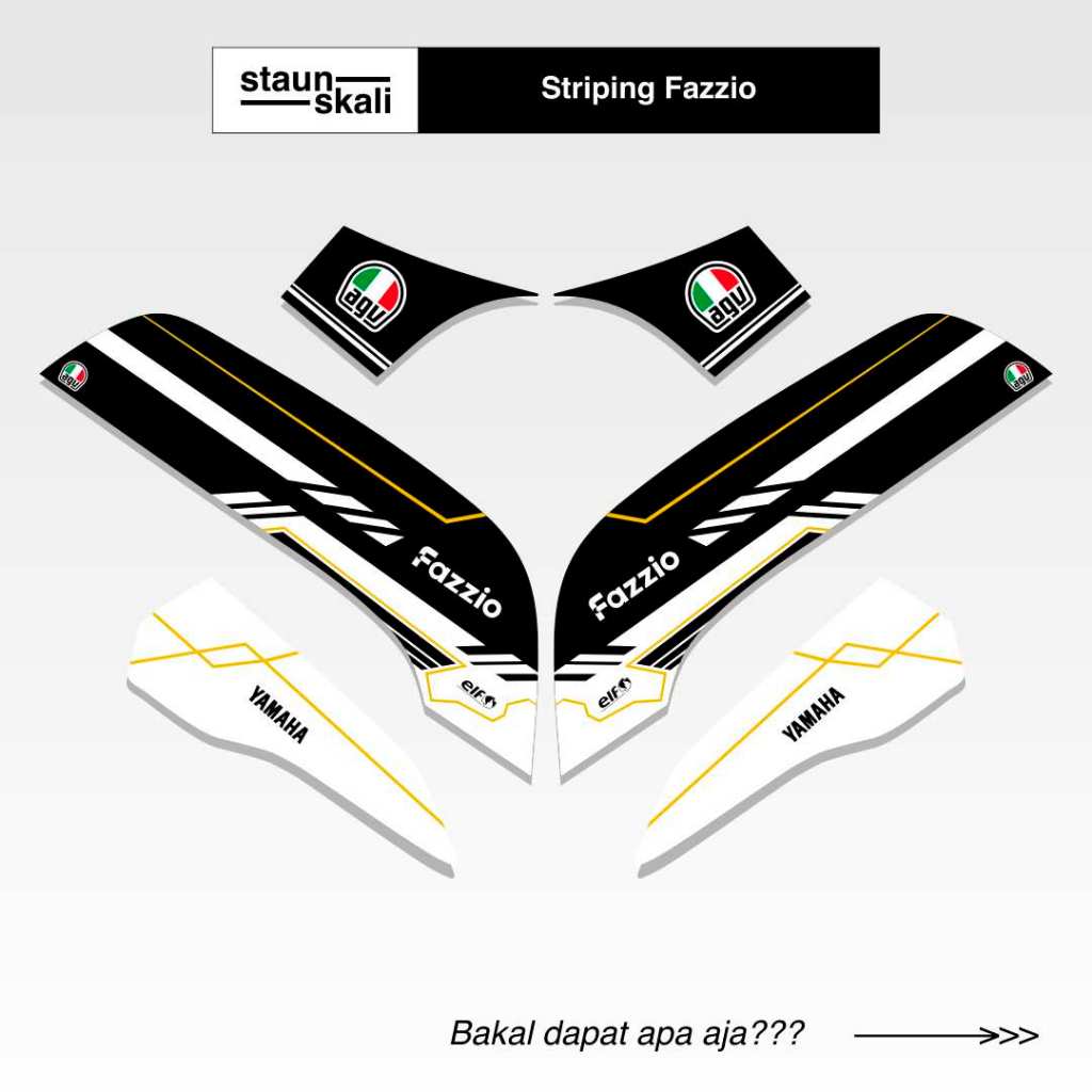 Jual Striping Fazzio Variasi (49) Full Body Custom Original 2022 2023 ...