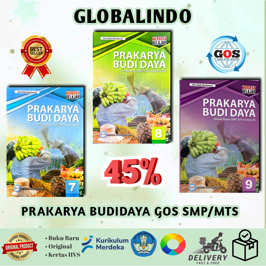 Jual Buku Siswa Pendamping PRAKARYA BUDI DAYA Kelas 7,8,9 SMP/MTS Kurikulum Merdeka GOS - Global ...