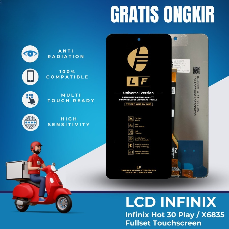 Jual LCD Infinix Hot 30 Play / X 6835 Fullset Touchscreen | Shopee ...
