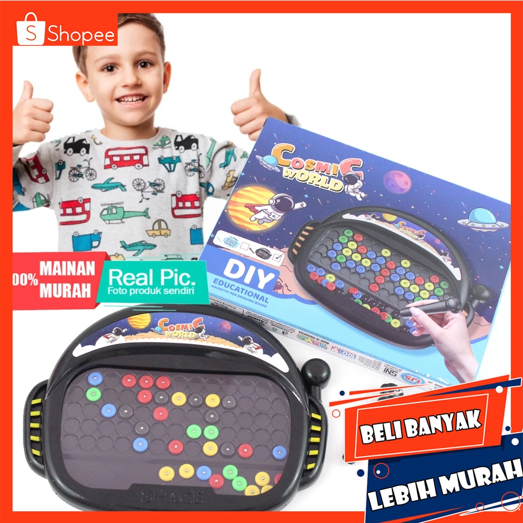 Jual MAINAN COSMIC WORLD DIY ASTRONOT MAGIC MAGNET BOARD AR91 BOARD GAME PUZZLE ASTRONOT MANIK ...