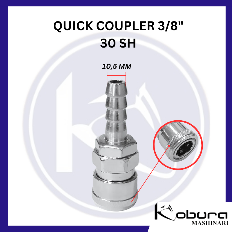 Jual Quick Coupler 30 SH Coupler Connector 3/8" Inch Sambungan Selang Hose Kompressor | Shopee ...