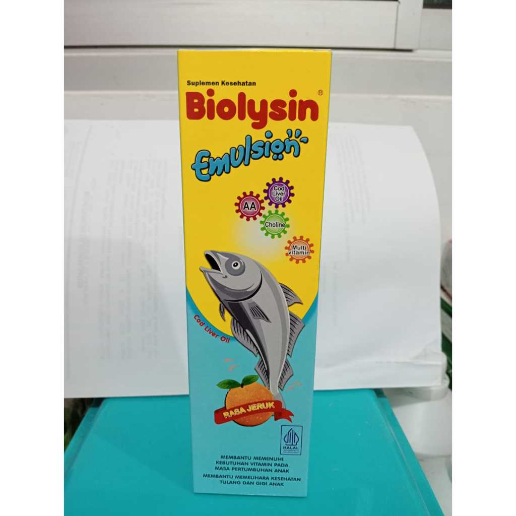 Jual Biolysin Emulsion Syrup Multivitamin Anak Rasa Orange 250ml ...