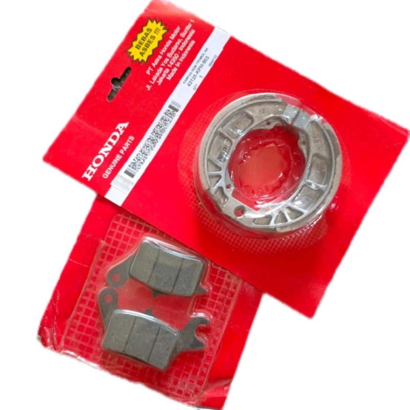 Jual Kampas rem 1set depan belakang Honda Blade 110 Blade new Revo absolute Revo fi Revo fit ...
