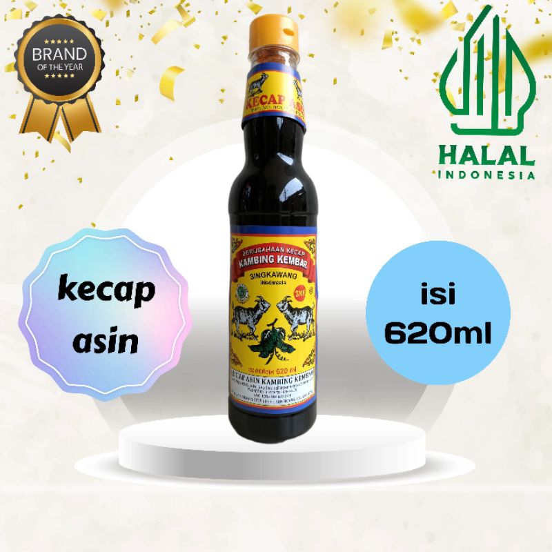 Jual Kecap asin botol plastik kambing kembar singkawang Kalimantan isi 620ml | Shopee Indonesia