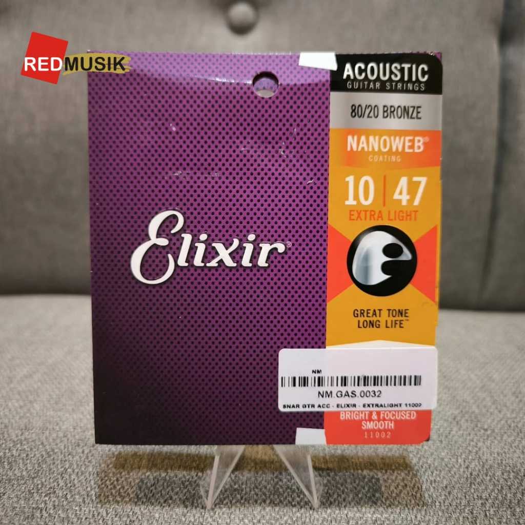 Jual Senar Gitar Elixir Acoustic Original 010/047 NANOWEB 11002 ...