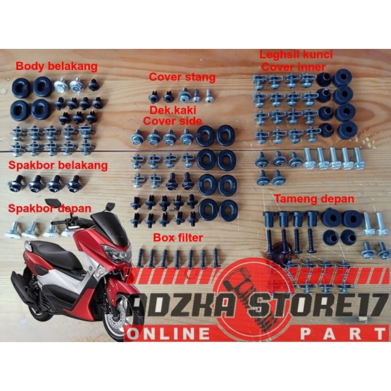 Jual Baut body fullset Yamaha nmax old/baut fullset body Yamaha nmax ...