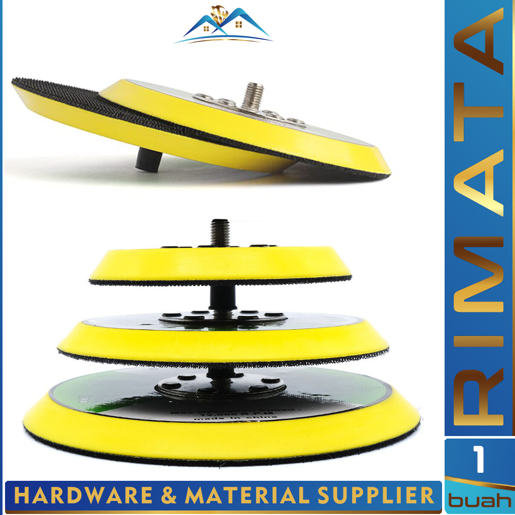 Jual Sanding Pad Velcro Pneumatic Backing Orbital Sander 4 5 6 inch 5/ ...