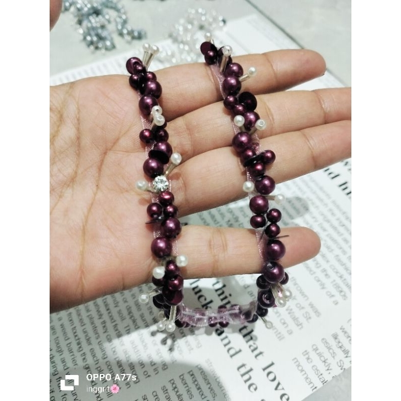 Jual PO 4-5HARI Payet Rangkai Organdi 0,5 BAMBU 20CM/Payet Instan/Payet ...