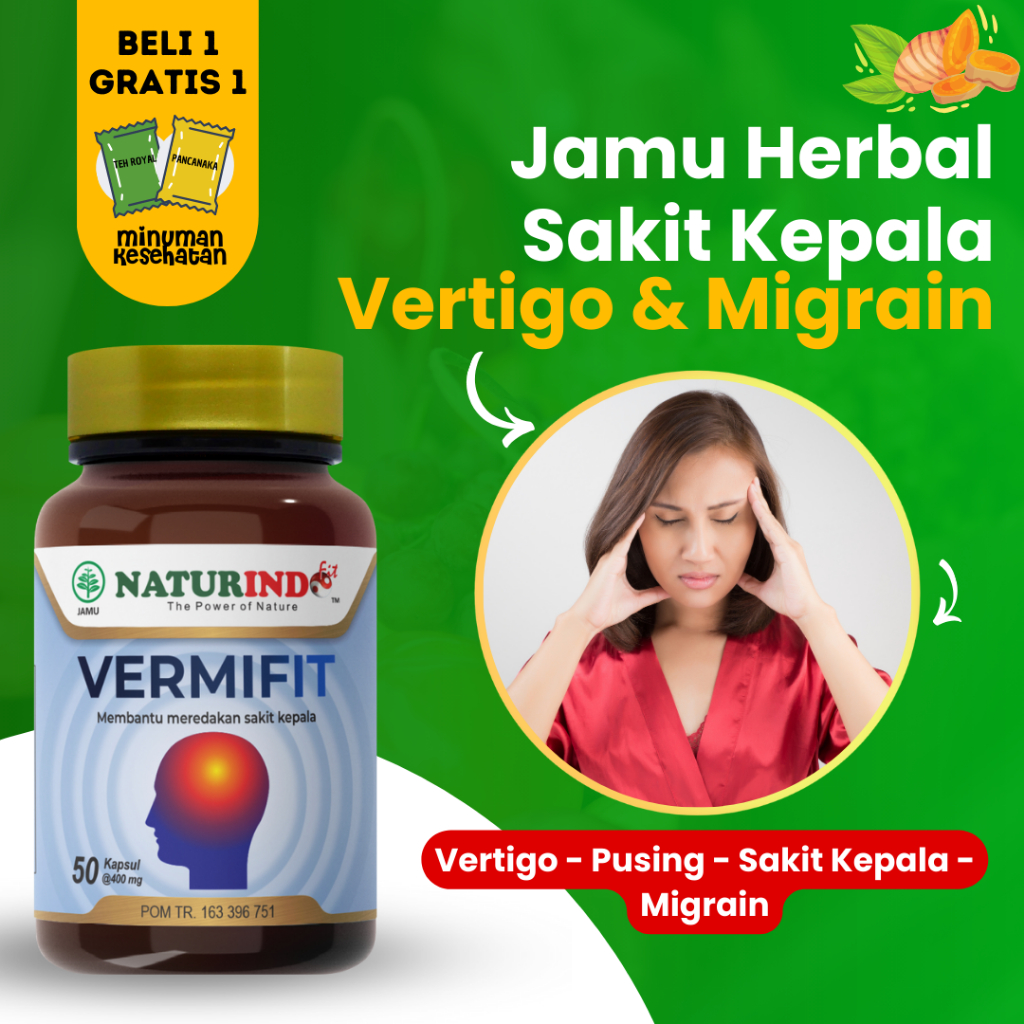 Jual Obat Vertigo Sakit Kepala Pusing Migrain Migren Obat Sakit Kepala ...