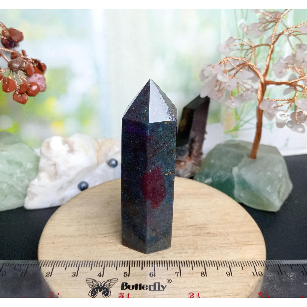 Jual Natural Stone Tower Ruby With Kyanite Point UV Reactive (2 ...