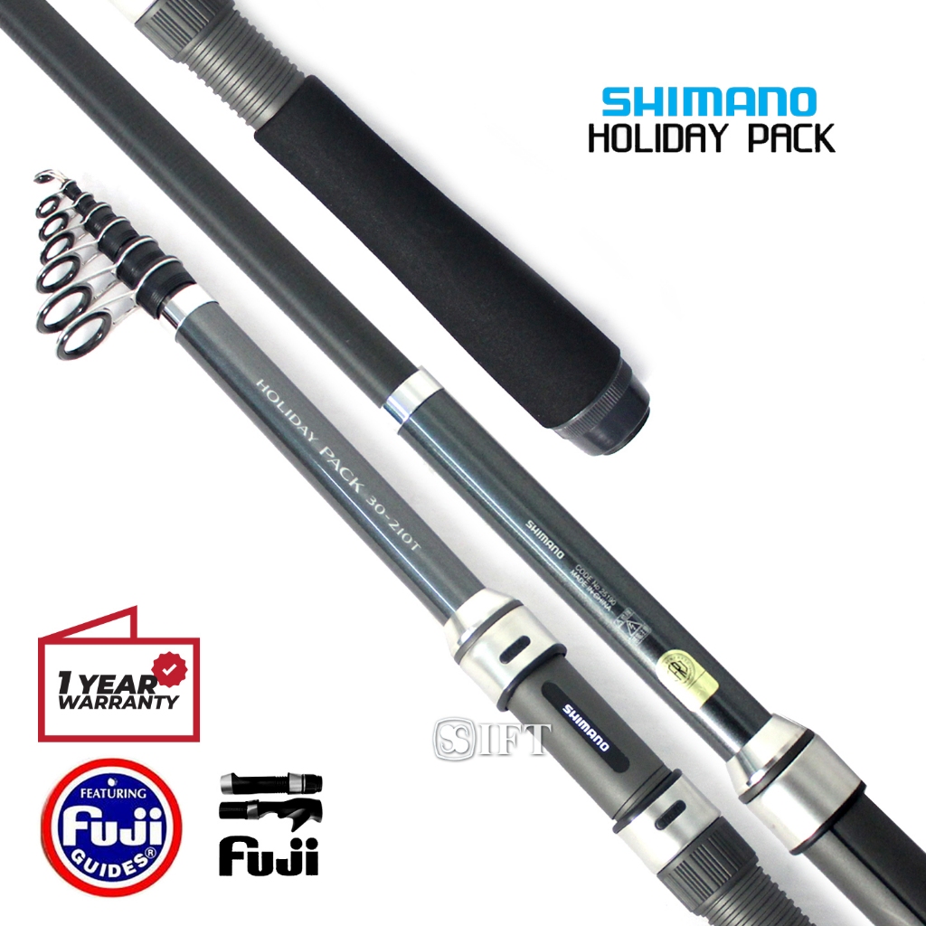 Jual Joran Shimano HOLIDAY PACK Surfcasting | Fuji Guides & Seat | Teleskopik | Pasiran | Surf ...