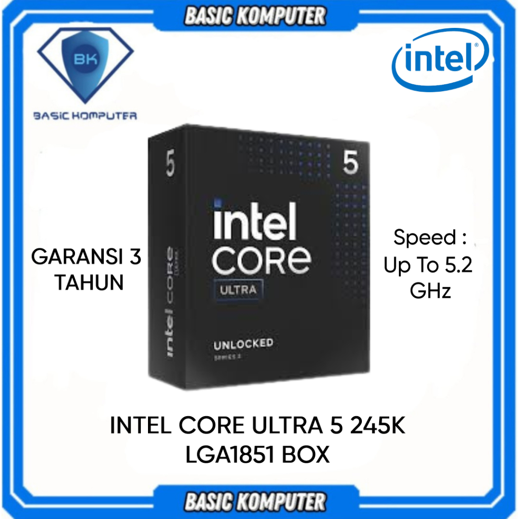 Jual Processor Intel Core Ultra 5 245K Up To 5.2 GHz LGA1851 Box ...