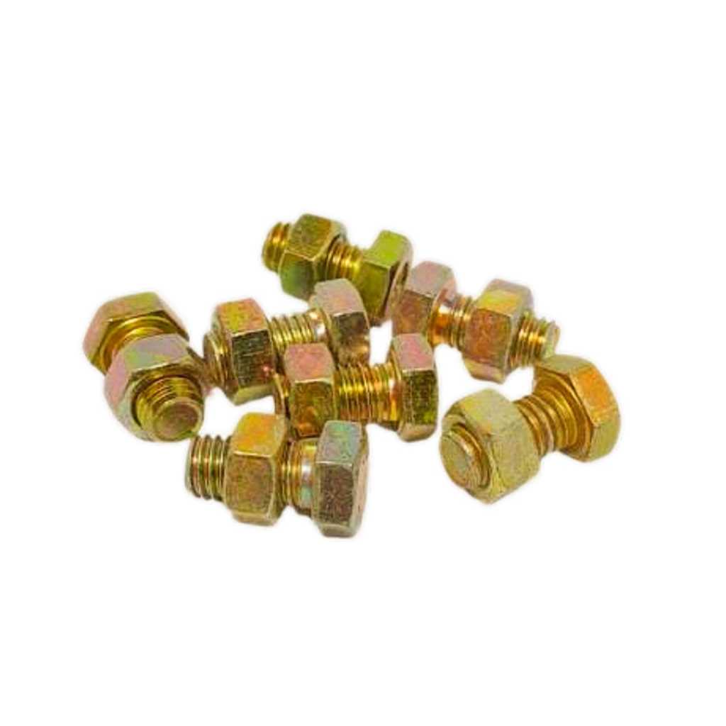 Jual Baut Mur Kuningan Baud Kuning M 8x15 Baut Siku Lubang Harga Perpack isi 100 pcs Baut Mur ...