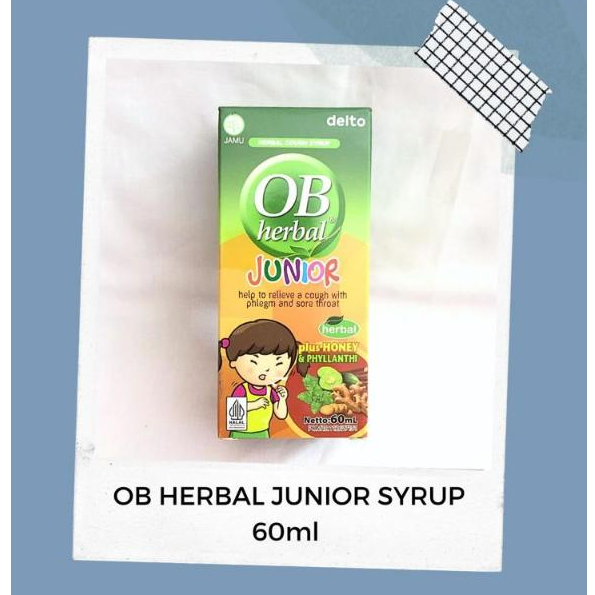 Jual OB HERBAL JUNIOR SYRUP 60ML | Shopee Indonesia