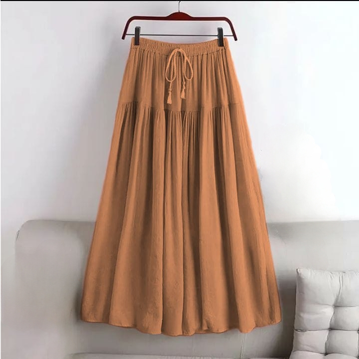 Jual Rok bawahan wanita Rok bahan CRINKLE Honey Skirt korean style Rok ...