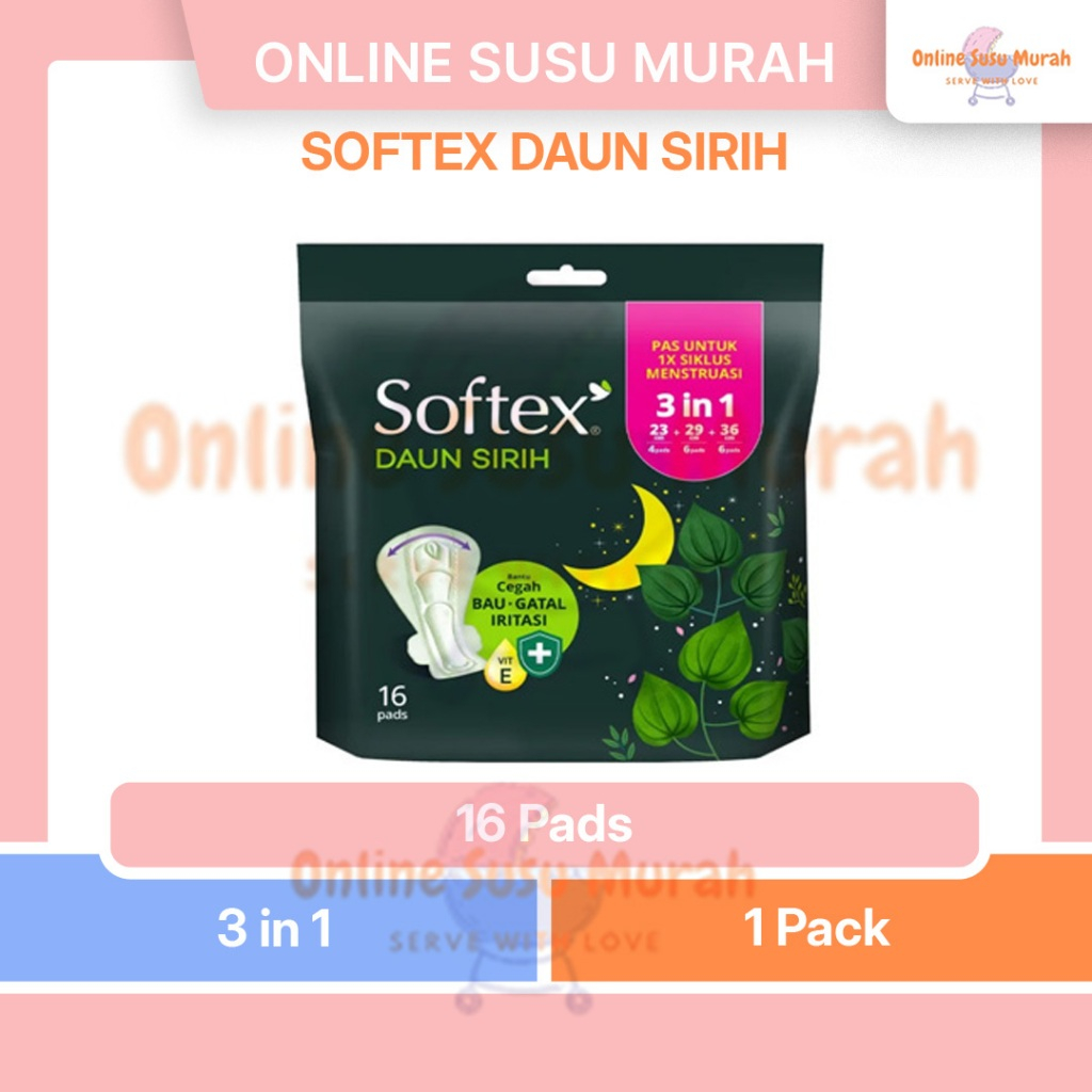 Jual SOFTEX DAUN SIRIH PEMBALUT 3IN1 PRLA | Shopee Indonesia