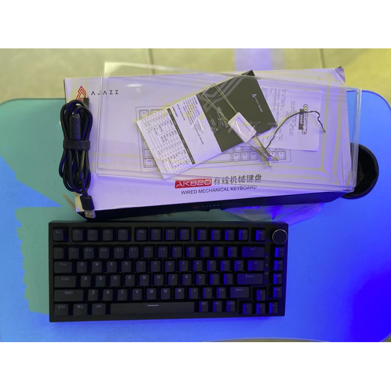 Jual Keyboard AJAZZ AK820 Monochrome 75% Hotswappable Keyboard With ...