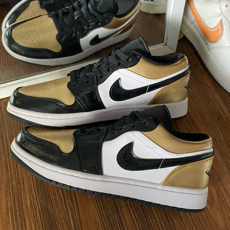 Jual Nike air jordan 1 low gold toe spesial edition murah meriah ...