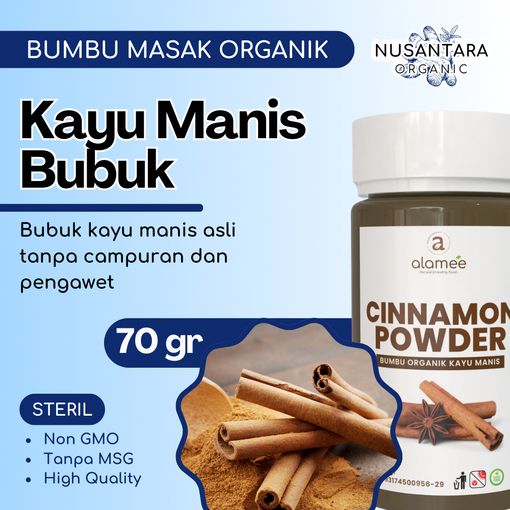 Jual ALAMEE Bubuk Kayu Manis Tabur 70 gram Cinnamon Powder Bumbu Masak ...