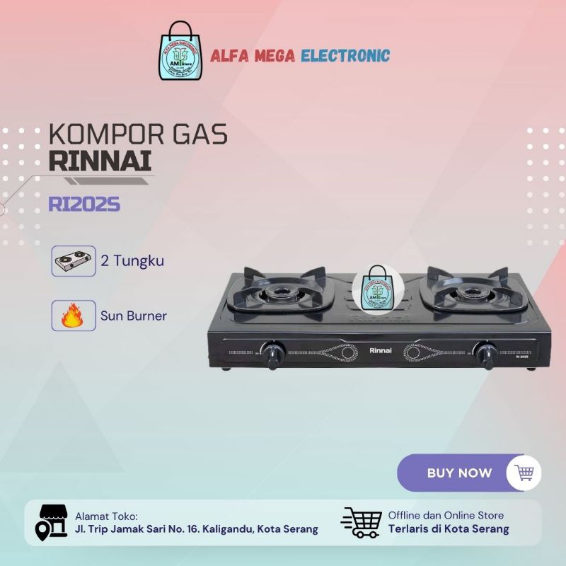 Jual Kompor Gas Rinnai RI202S | Shopee Indonesia