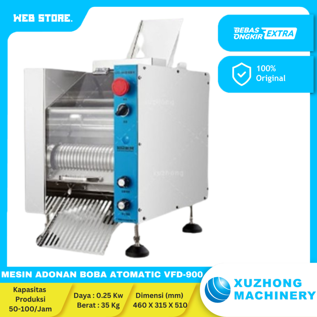 Jual Mesin Adonan Boba Automatic Otomatis Stainless VFD-900 VFD900 ...